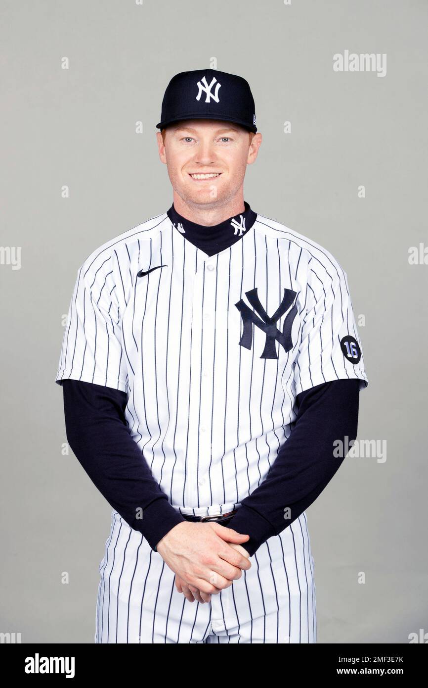 This is a 2021 photo of Clint Frazier of the New York Yankees baseball ...