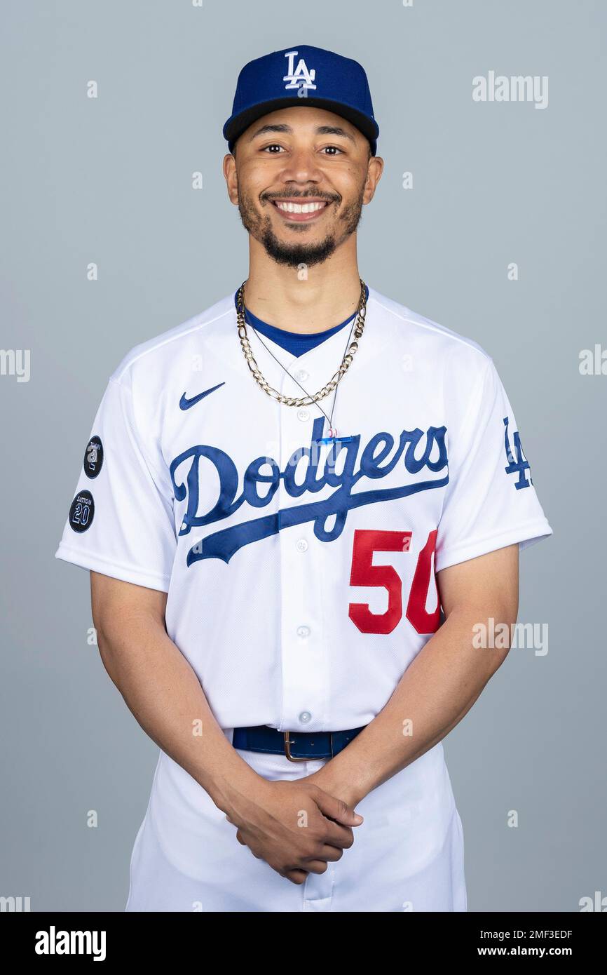 This is a 2021 photo of Mookie Betts of the Los Angeles Dodgers ...