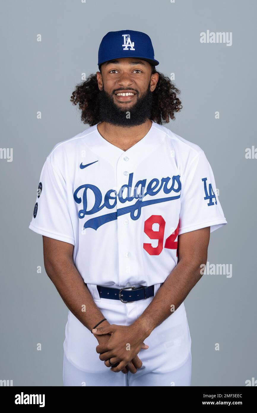 This is a 2021 photo of Andre Jackson of the Los Angeles Dodgers ...