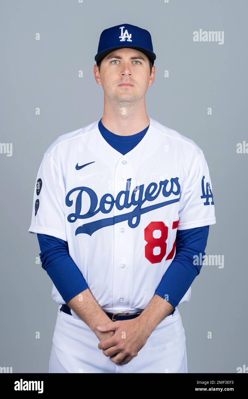 This is a 2021 photo of Connor McGuiness of the Los Angeles Dodgers ...