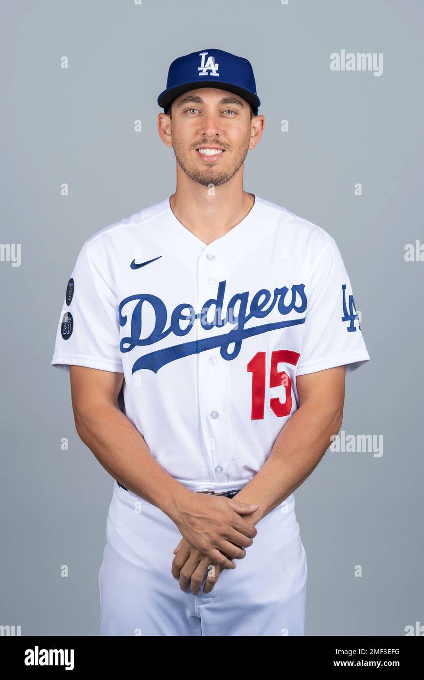 This is a 2021 photo of Austin Barnes of the Los Angeles Dodgers ...