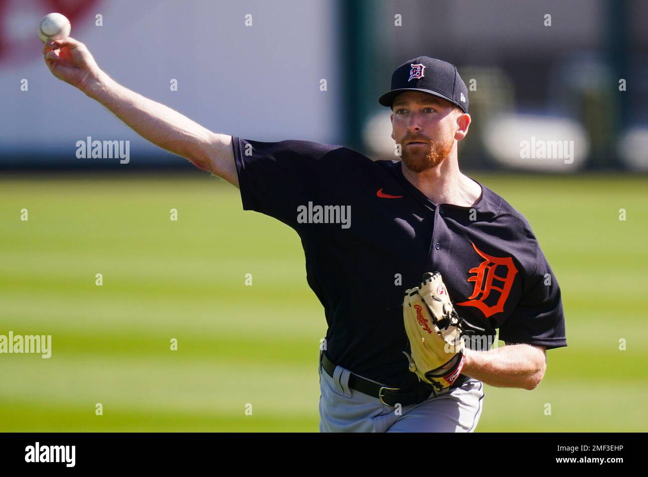Detroit Tigers' Spencer Turnbull during a spring training baseball ...
