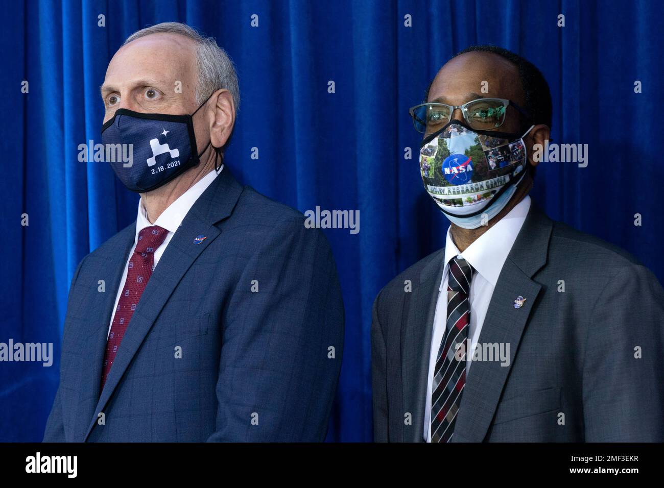 Acting NASA Administrator Steve Jurczyk, left, and Clayton Turner, NASA ...