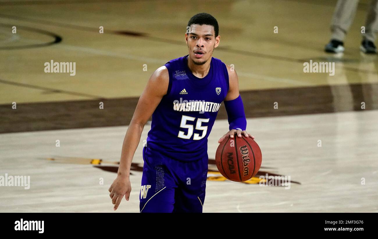 Washington guard Quade Green (55) during the first half of an NCAA ...