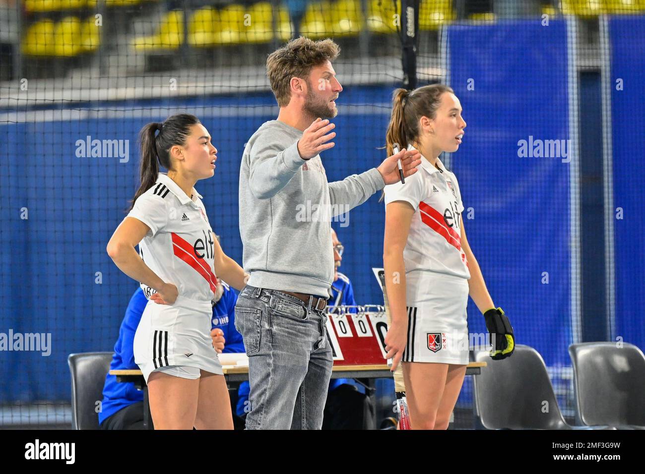 EINDHOVEN, 21-01-2023, Indoor-Sportcentrum Eindhoven, Zaalhockey ...