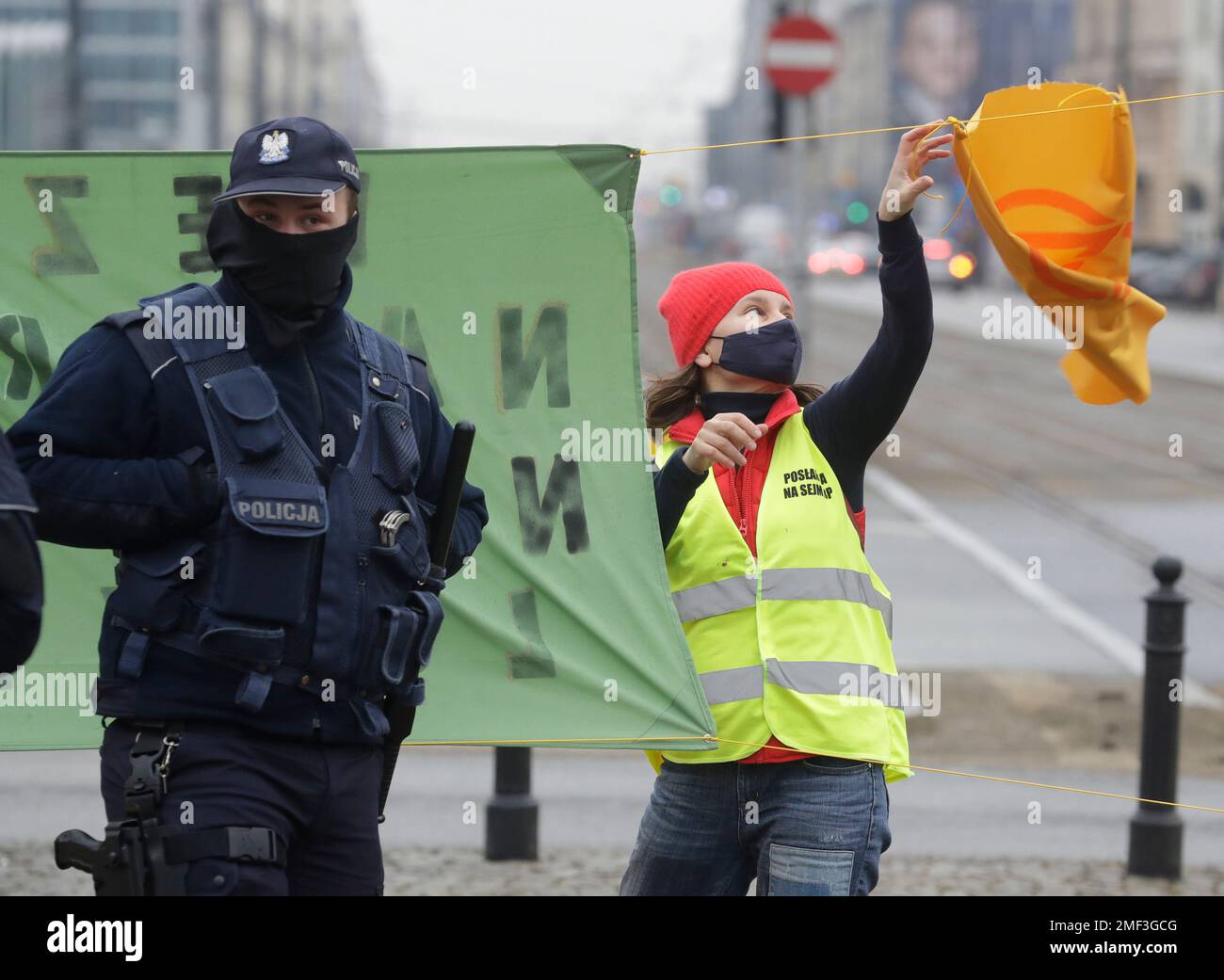 Activists of Extinction Rebellion group ,XR, block one of the main ...