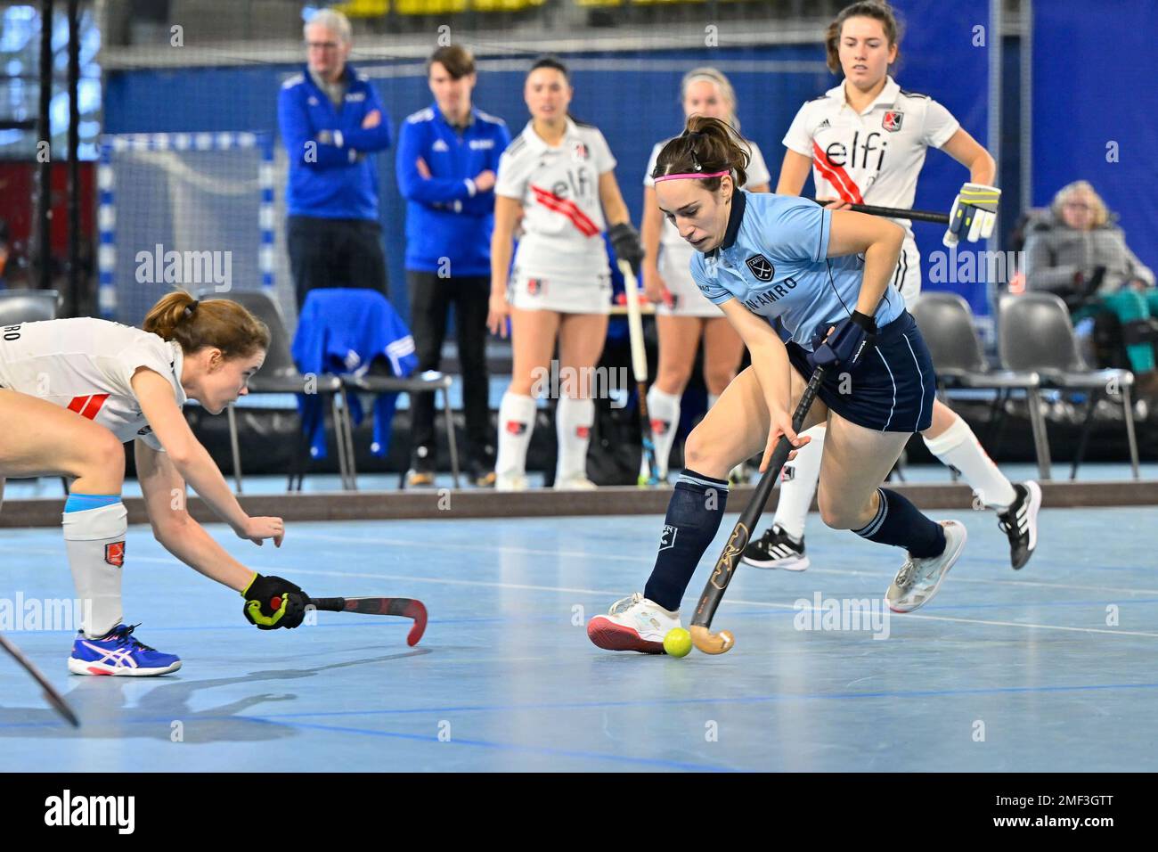 EINDHOVEN, 21-01-2023, Indoor-Sportcentrum Eindhoven, Zaalhockey ...