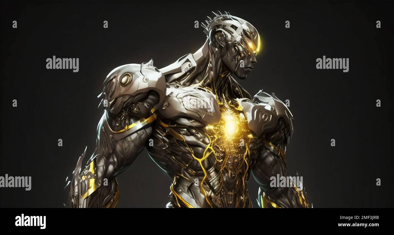 Cyborg portrait hi-res stock photography and images - Alamy