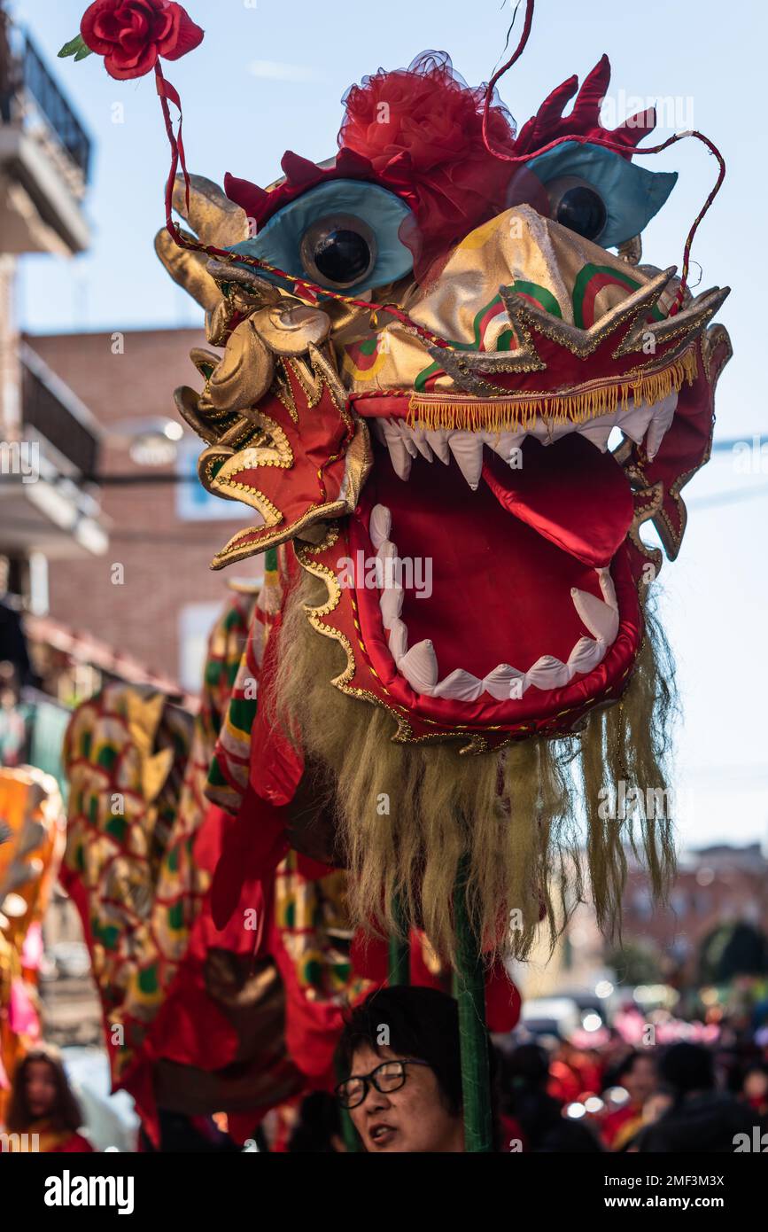 Ceremonial Chinese Dragon Mask