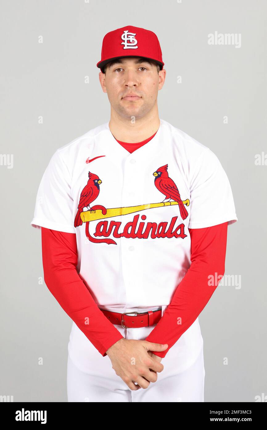 This is a 2021 photo of Dylan Carlson of the St. Louis Cardinals ...