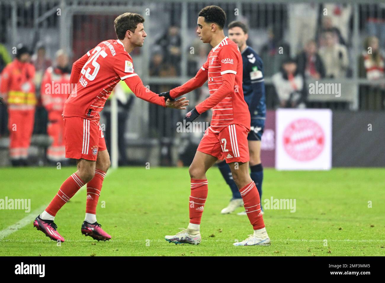 Munich, Germany. 24th Jan, 2023. Soccer: Bundesliga, Bayern Munich - 1. FC Köln, Matchday 17 at ...