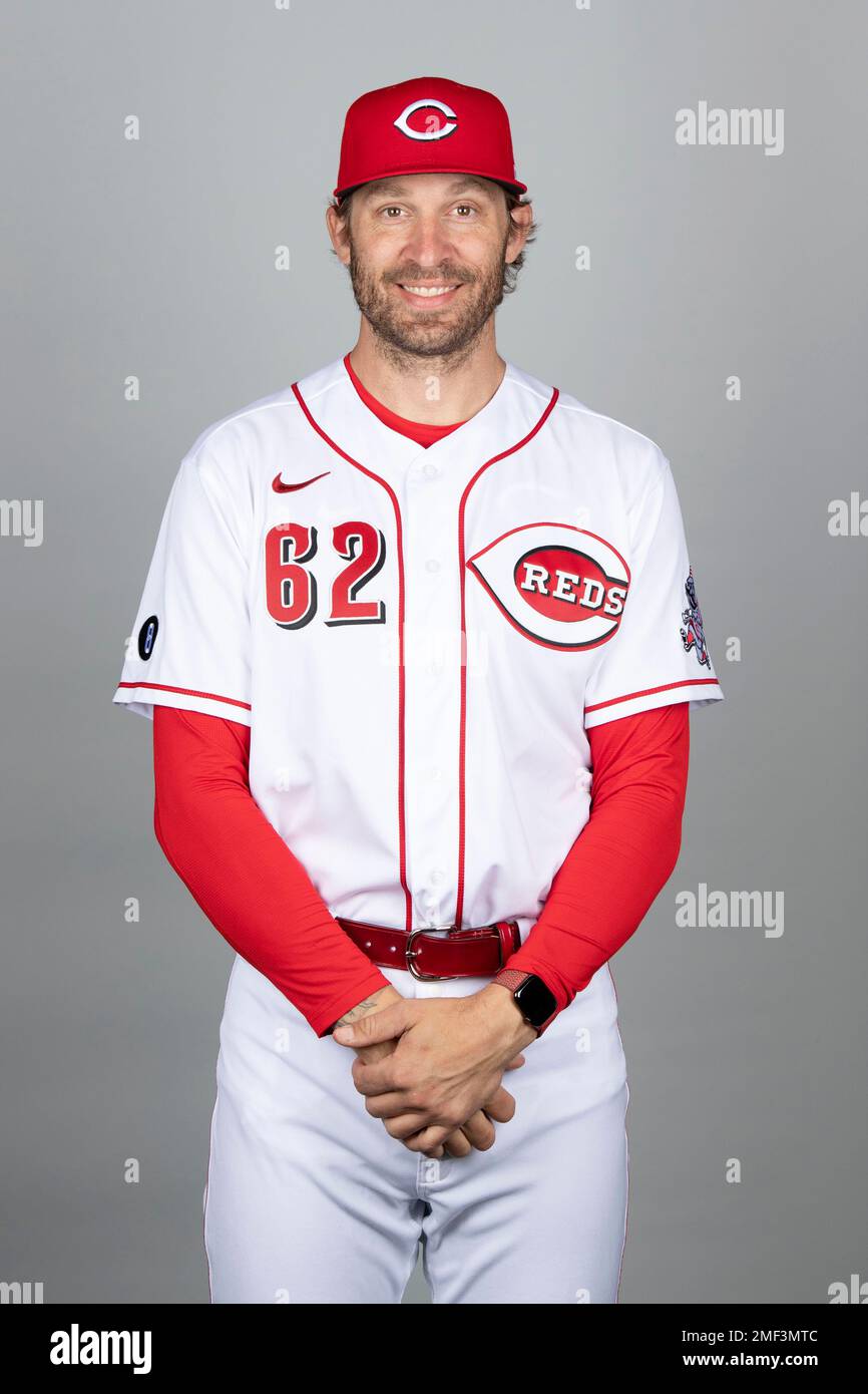 This is a 2021 photo of Joe Mather of the Cincinnati Reds baseball team ...