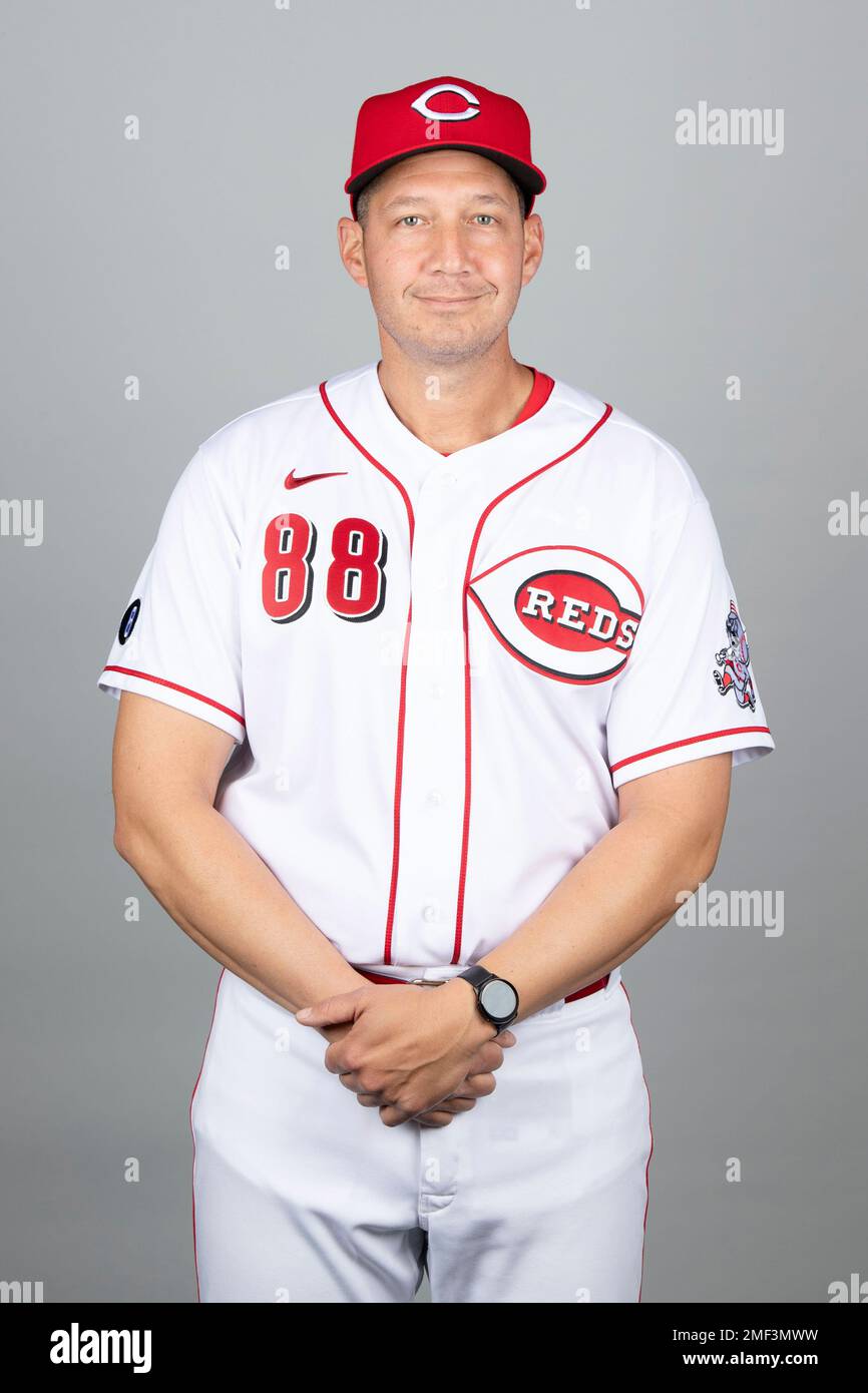 This is a 2021 photo of Rolando Valles of the Cincinnati Reds baseball ...