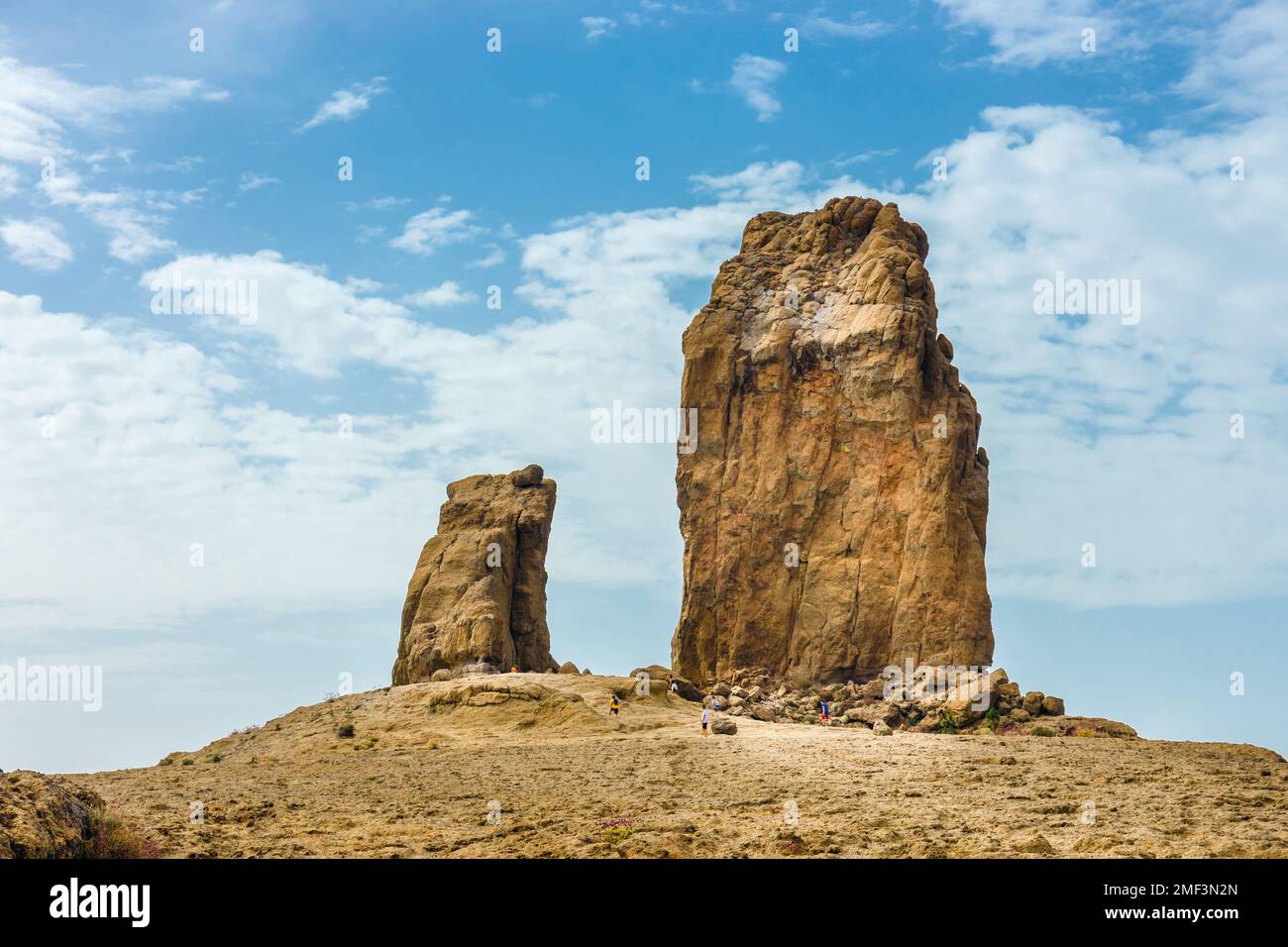 Roque Nublo - volcanic monolith. It is one of the most famous landmarks ...