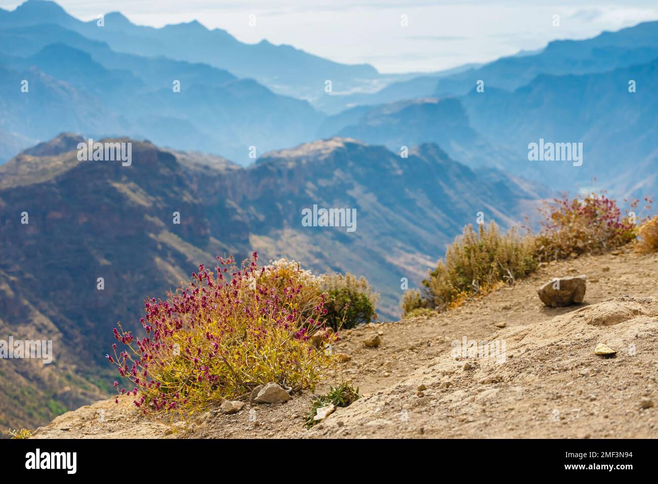 Roque Nublo - volcanic monolith. It is one of the most famous landmarks ...