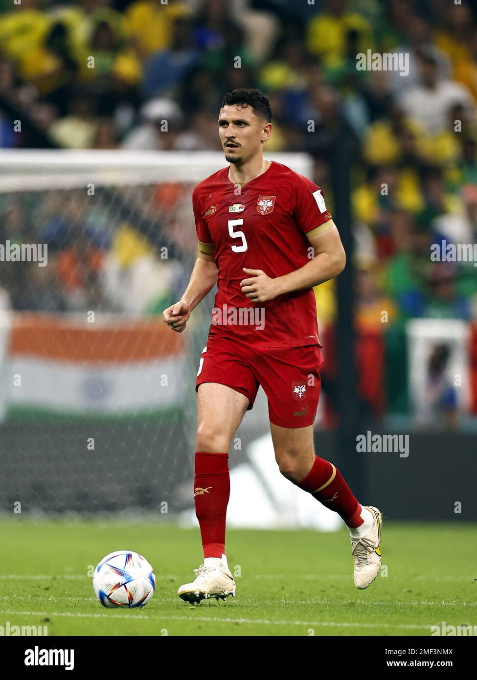 LUSAIL CITY - Milos Veljkovic of Serbia during the FIFA World Cup Qatar ...