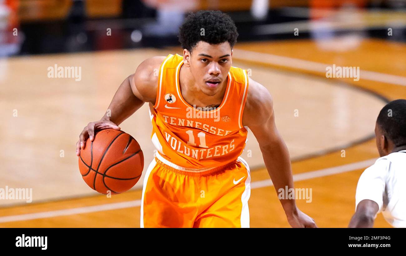 Tennessee's Jaden Springer (11) plays against Vanderbilt in an NCAA ...
