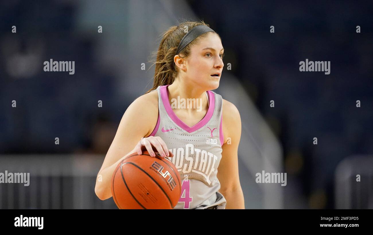 Ohio State guard Jacy Sheldon plays during the second half of an NCAA ...