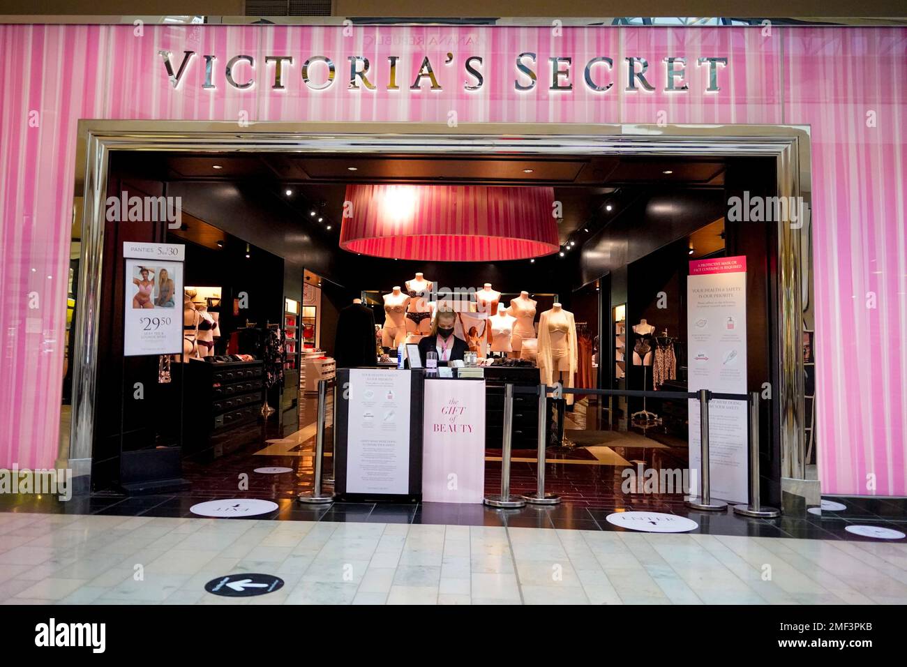 In this photo made on Wednesday, Feb. 24, 2021, shows the entrance to a ...