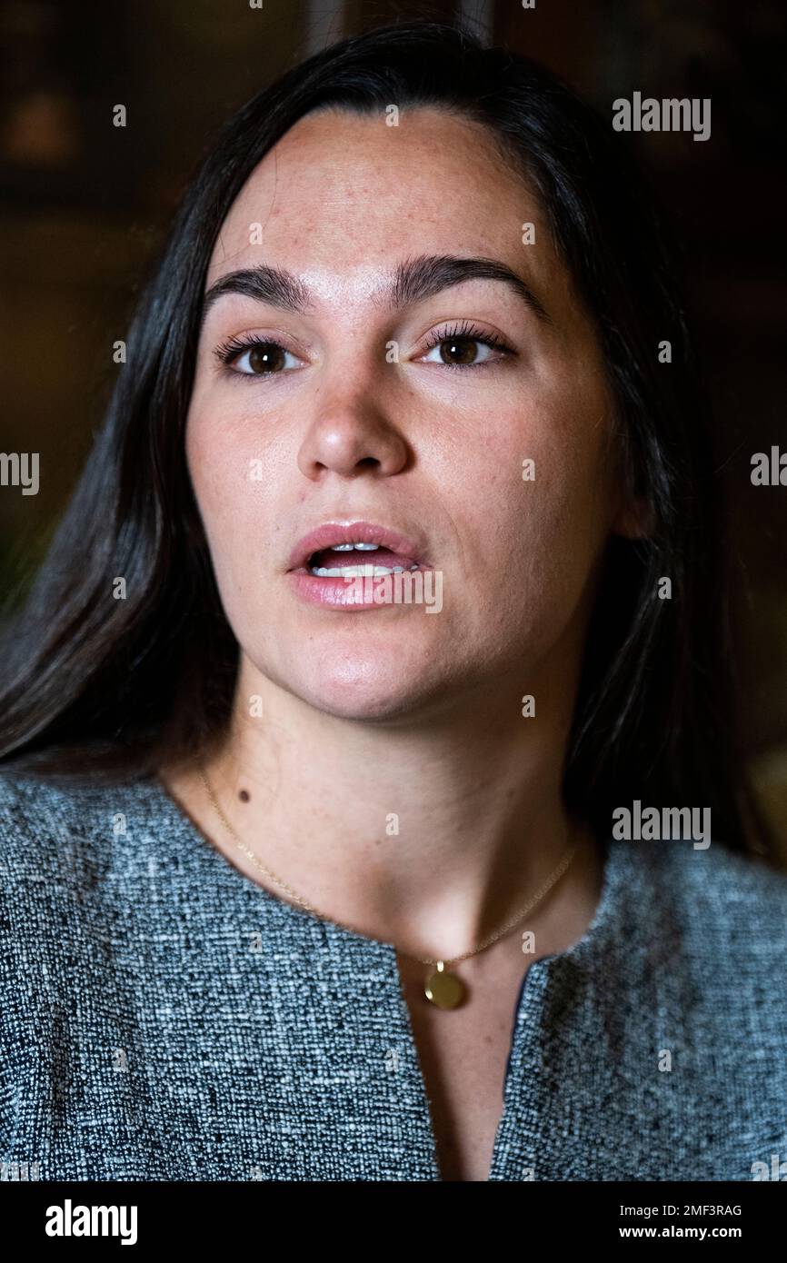 UNITED STATES - JANUARY 24: Aubrey Stuber, an aide to Rep. Chrissy ...