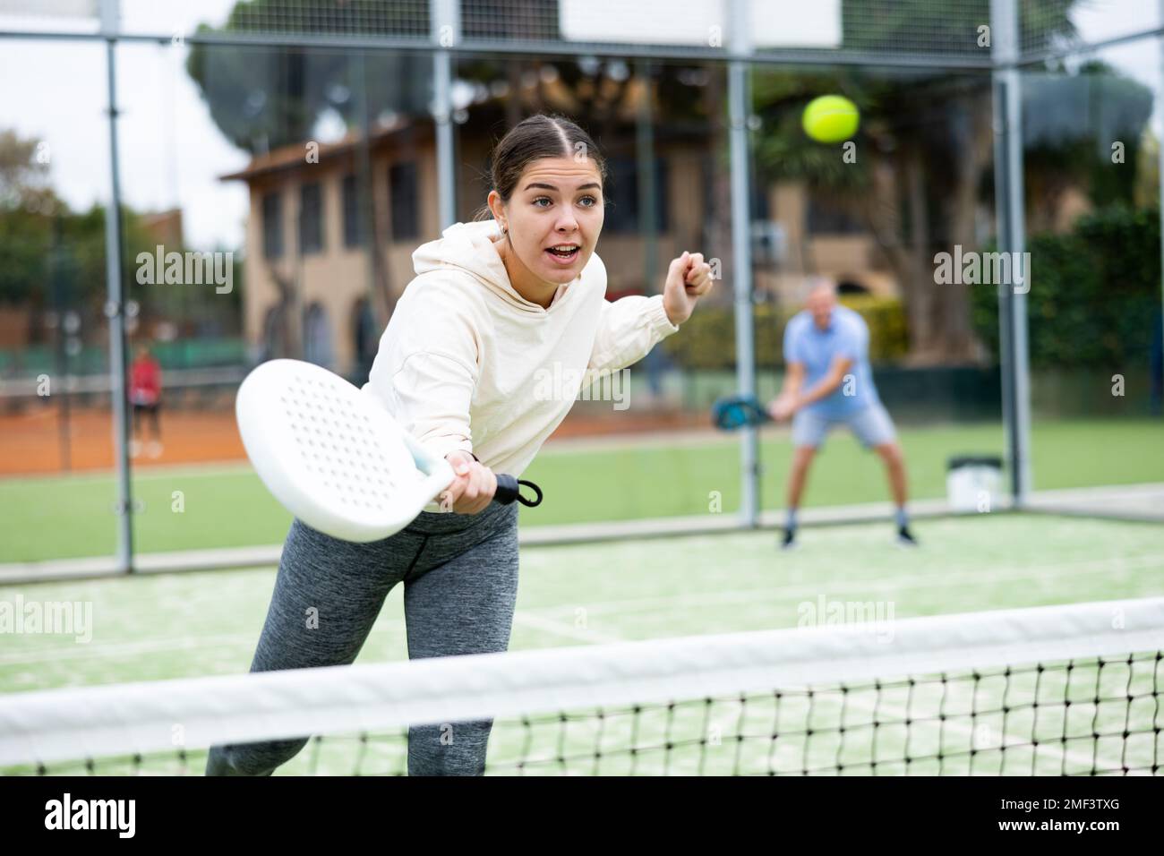 Paddle tennis scene hi-res stock photography and images - Alamy