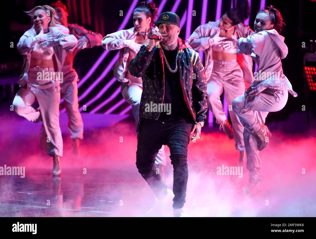 FILE - Nicky Jam performs "El Amante" at the 18th annual Latin Grammy ...