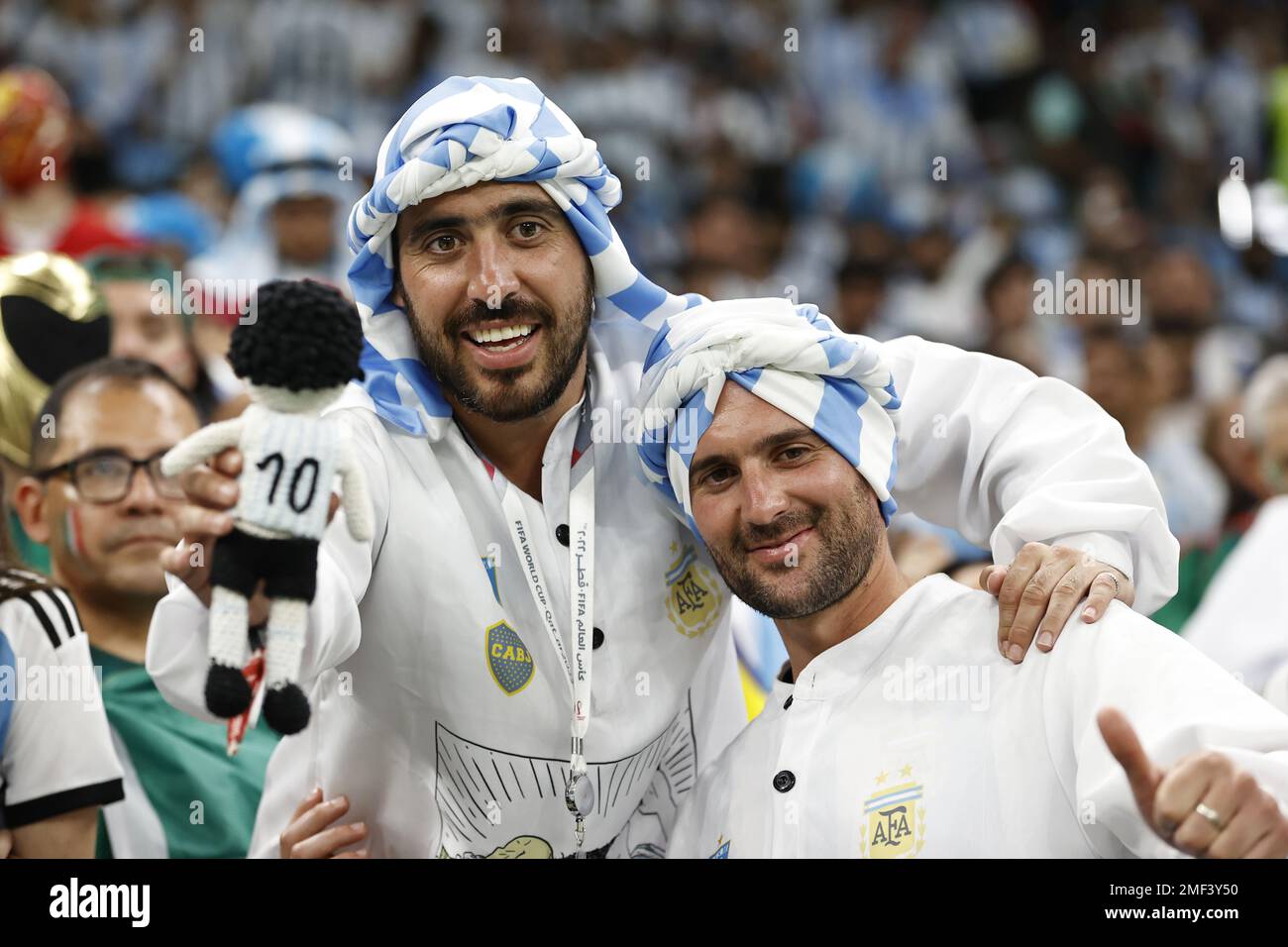LUSAIL CITY - fans of Argentina during the FIFA World Cup Qatar 2022 ...