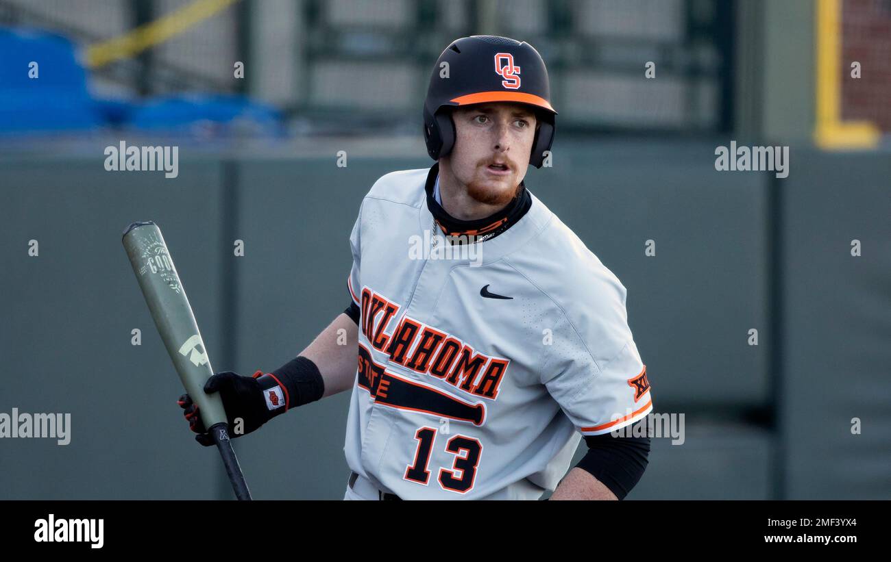 Oklahoma State's Nolan McLean during an NCAA baseball game on Monday ...