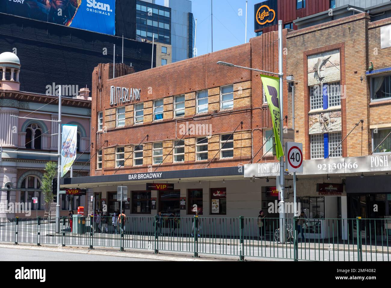Sydney pub, Bar Broadway in Chippendale Sydney city centre,NSW ...