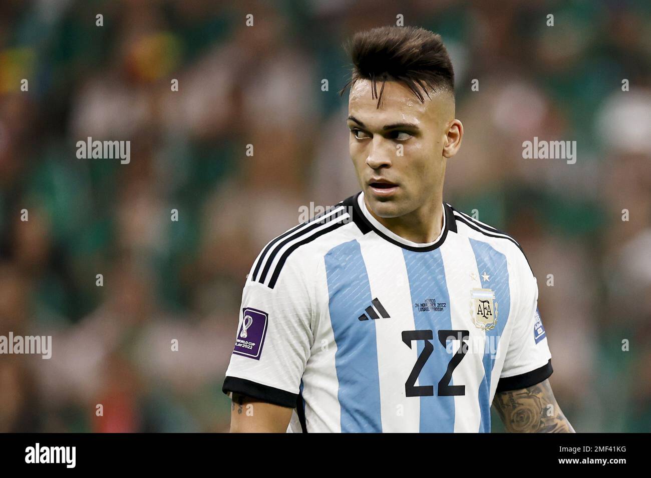 LUSAIL CITY - Lautaro Martinez of Argentina during the FIFA World Cup ...