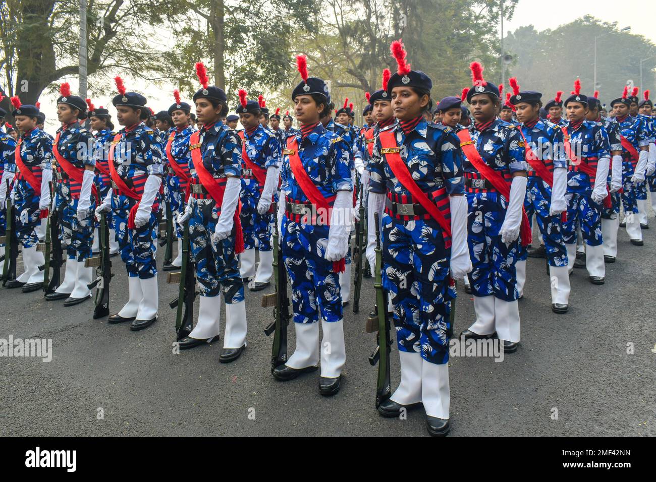 Kolkata, India. 22nd Jan, 2023. (1/22/2023) Members of the Rapid Action ...
