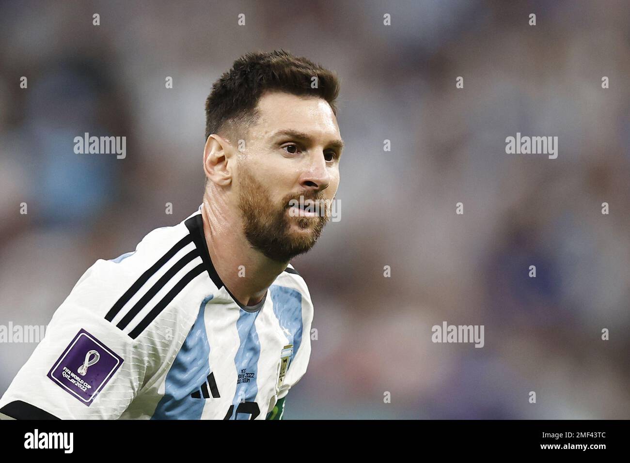 LUSAIL CITY - Lionel Messi of Argentina during the FIFA World Cup Qatar ...