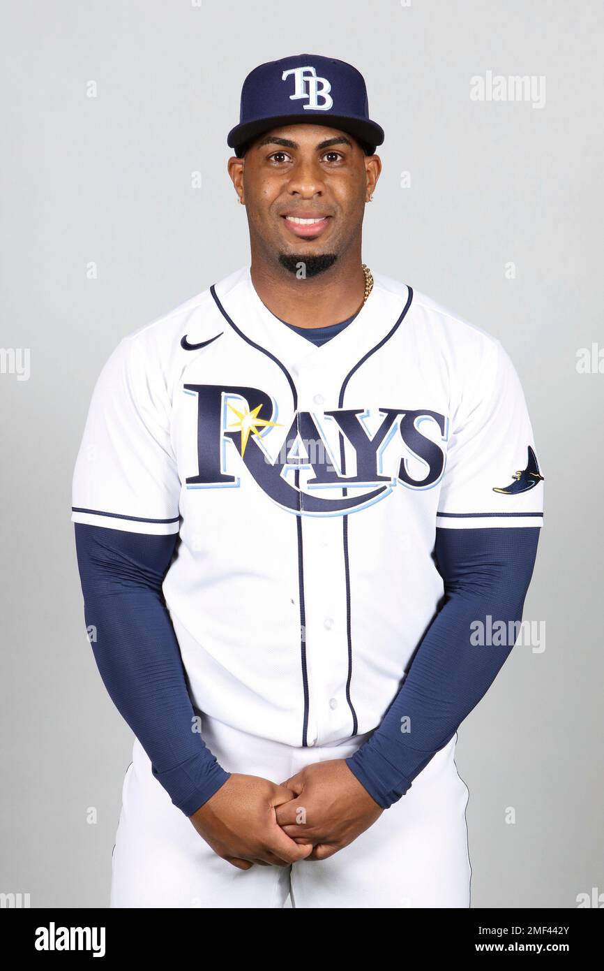 This is a 2021 photo of Yandy Diaz of the Tampa Bay Rays baseball team ...