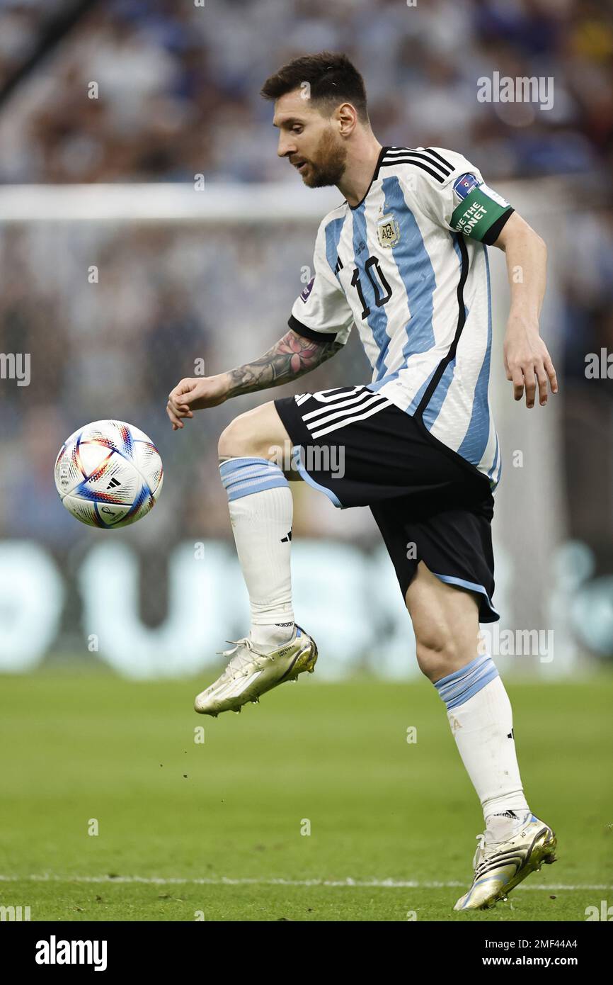 LUSAIL CITY - Lionel Messi of Argentina during the FIFA World Cup Qatar ...