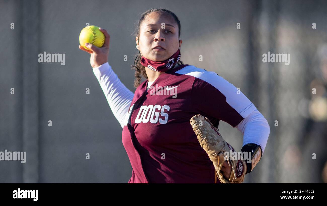 Alabama A&M infielder Shalin Charles (30) during an NCAA softball game ...