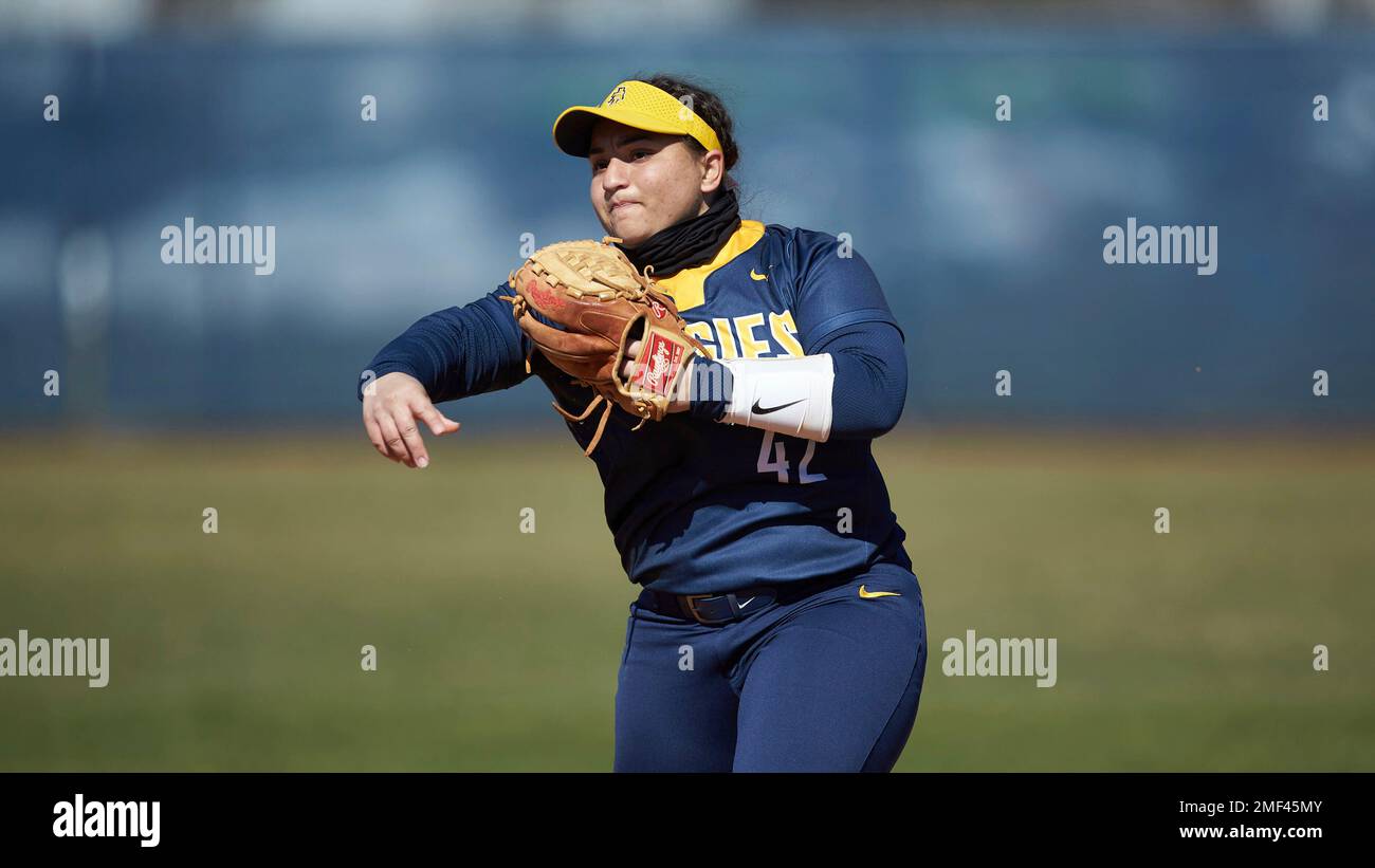 Stephanie Williams (42) of the NC A&T Aggies during an NCAA softball ...