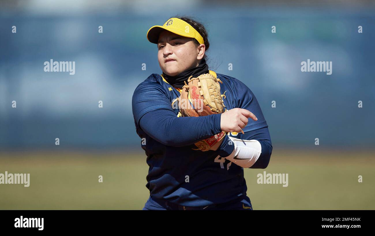 Stephanie Williams (42) of the NC A&T Aggies during an NCAA softball ...