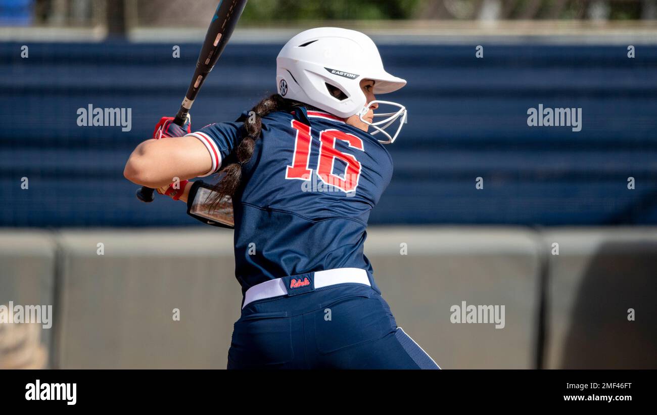 Mississippi Sydney Gutierrez during an NCAA softball game on Saturday ...