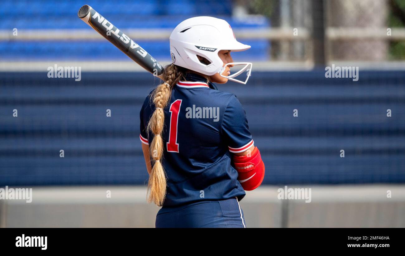 Mississippi infielder Blaise Biringer during an NCAA softball game on ...