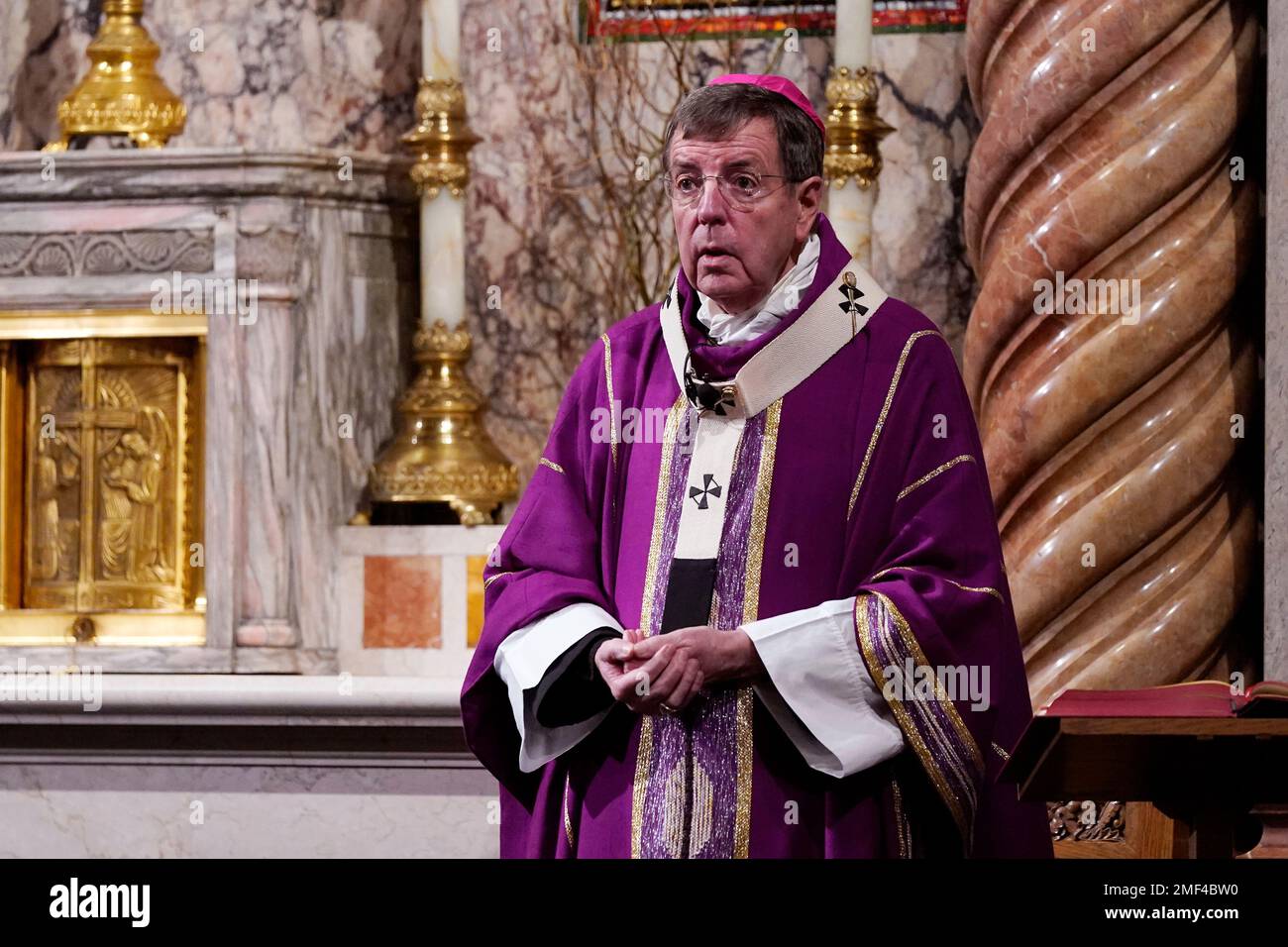 The Archbishop of Detroit Allen H. Vigneron presides over Ash Wednesday ...
