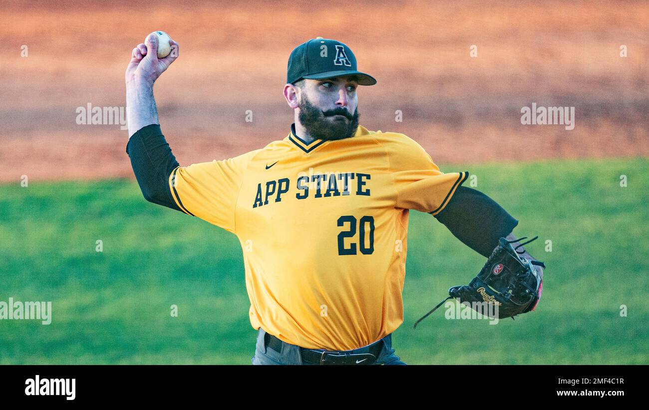 Appalachian State pitcher Andrew Papp during an NCAA baseball game on ...
