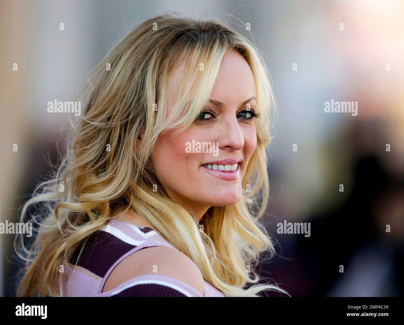 FILE - In this Oct. 11, 2018, file photo, adult film actress Stormy ...