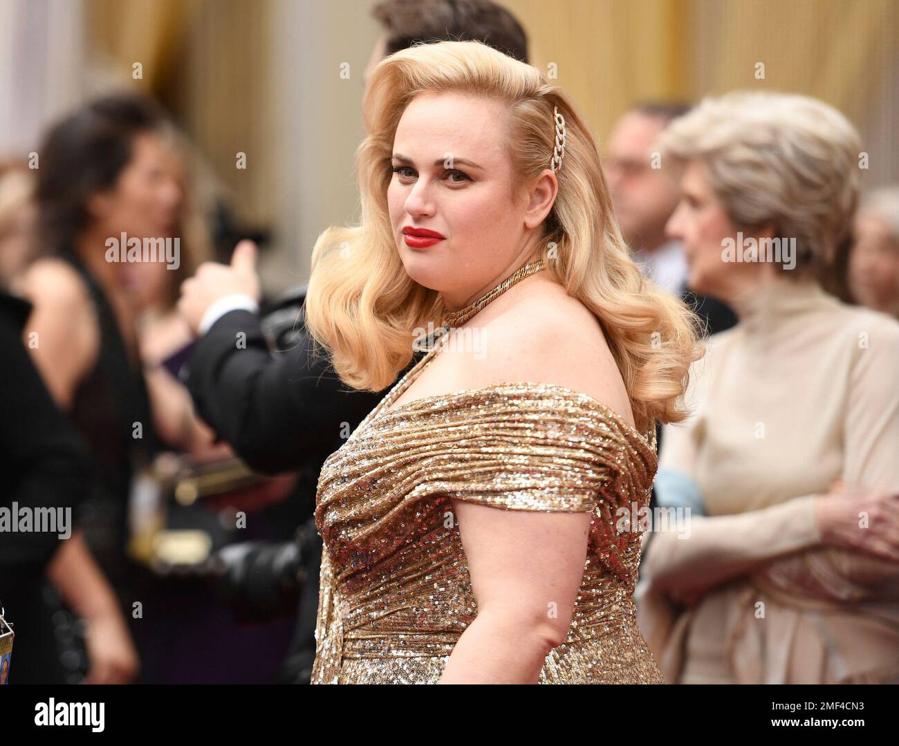 FILE - Rebel Wilson arrives at the Oscars on Feb. 9, 2020, in Los ...