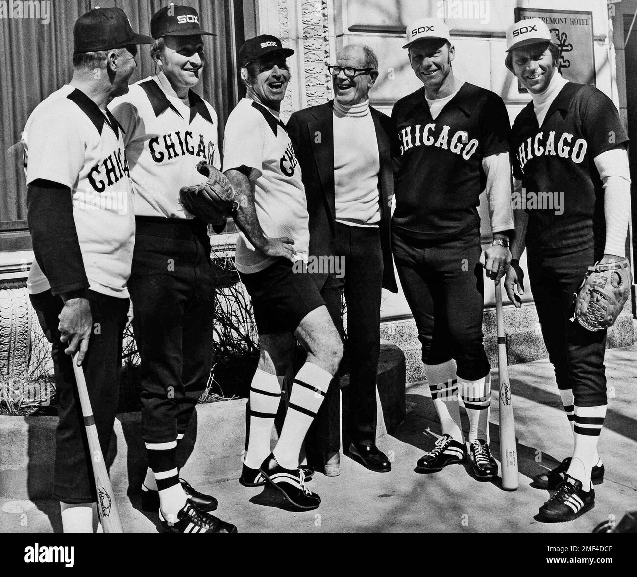 FILE - Five retired Major League baseball players appear in Chicago, in ...