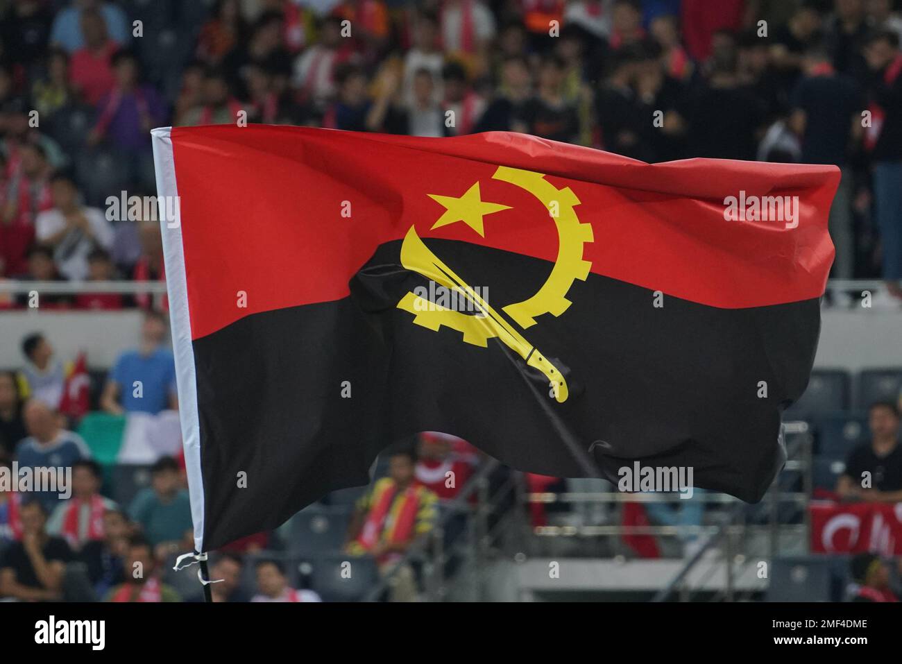 ISTANBUL, TURKIYE - SEPTEMBER 30, 2022: Angola flag in Opening Ceremony ...