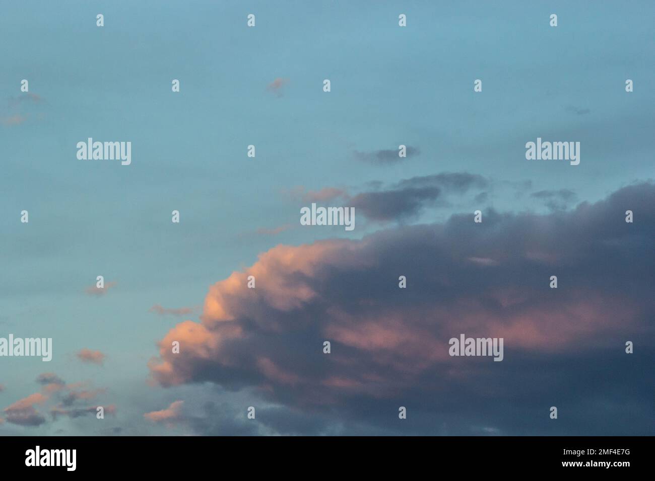 sunset sky with multicolor clouds. Dramatic twilight sky background ...