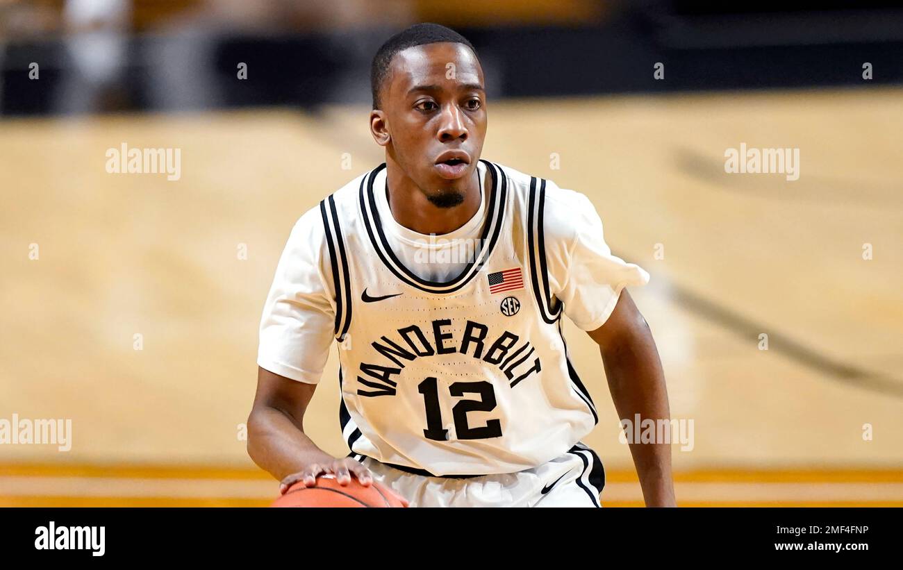 Vanderbilt guard Trey Thomas (12) plays against Kentucky in an NCAA ...