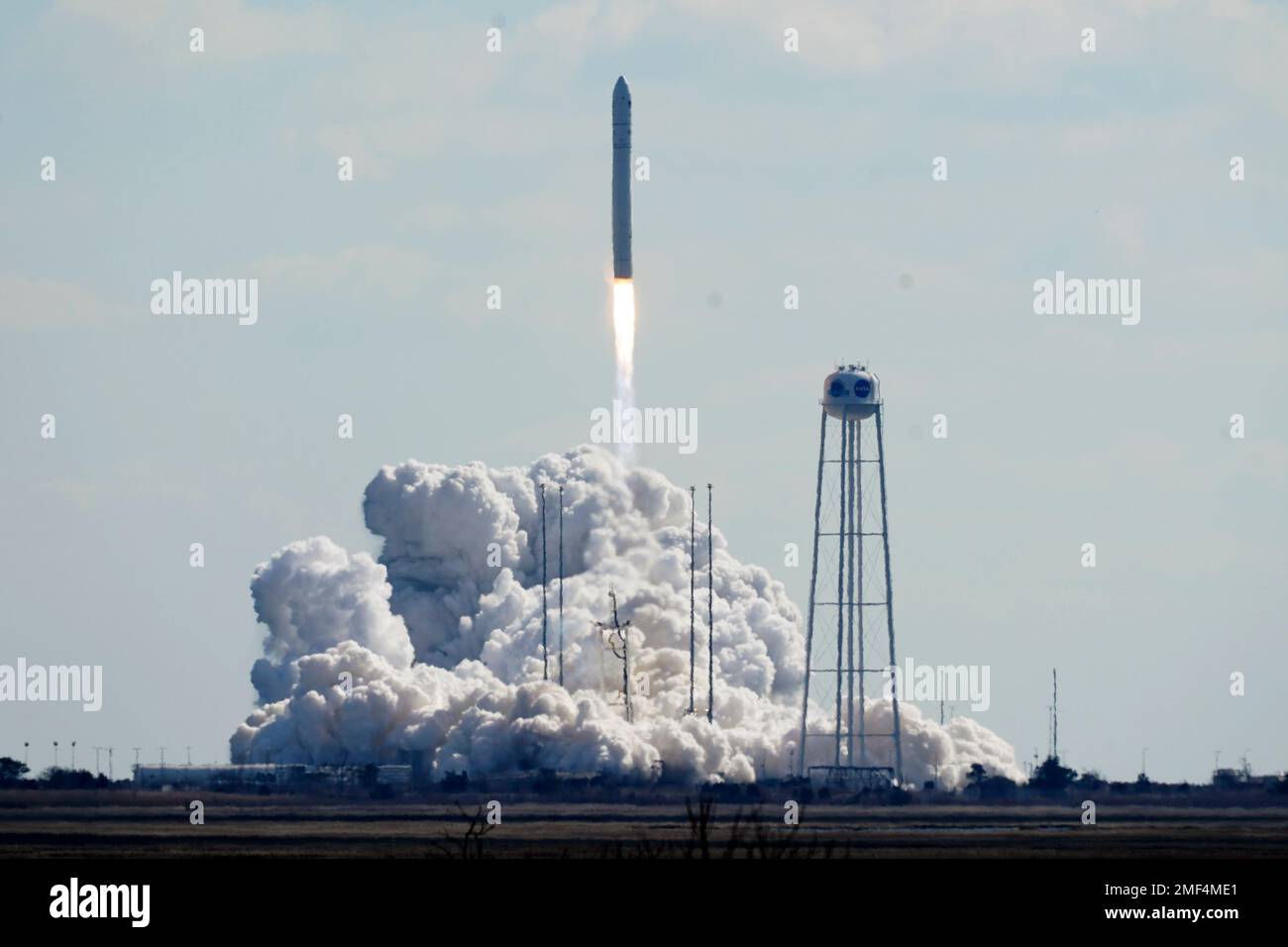 Northup Grumman's Antares rocket lifts off the launch pad at NASA's ...