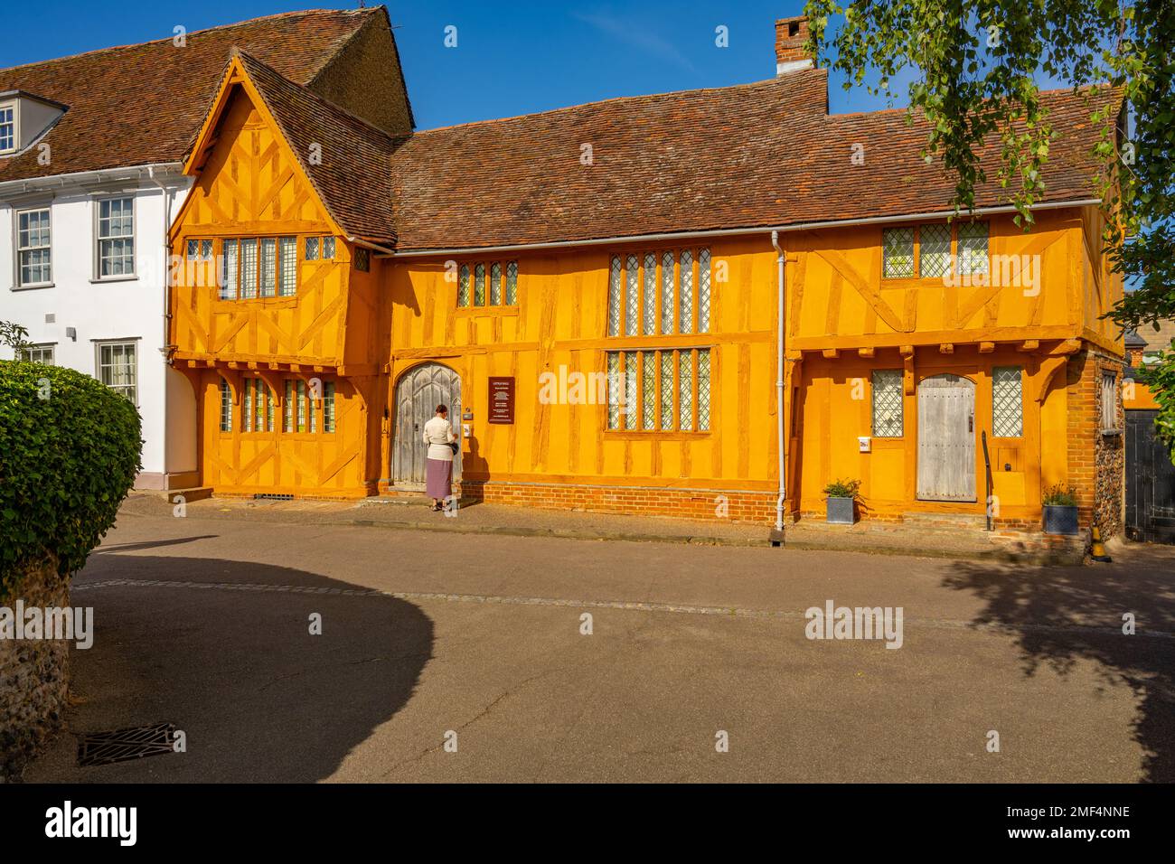 The exterior of Little Hall Museum, Lavenham Suffolk Stock Photo - Alamy