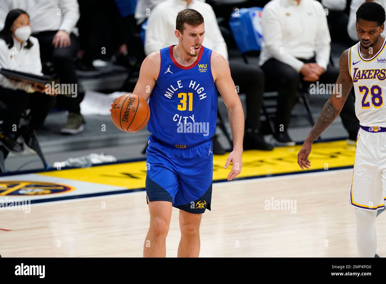 Denver Nuggets forward Vlatko Cancar (31) in the second half of an NBA ...